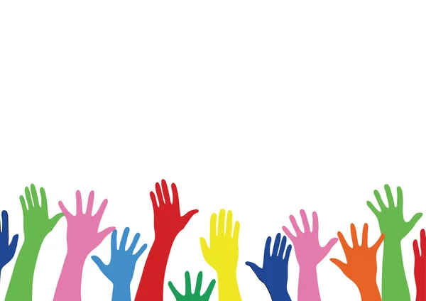 All hands up and background art vector Stock Vector Image by ©h.santima ...