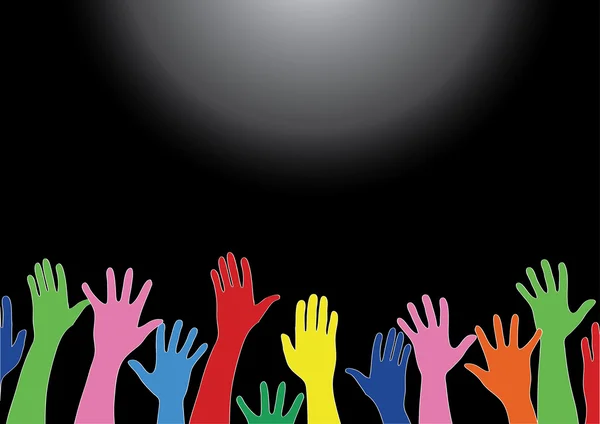 All hands up and background art vector Stock Vector Image by ©h.santima ...