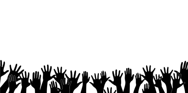 All hands up and background art vector Stock Vector Image by ©h.santima ...