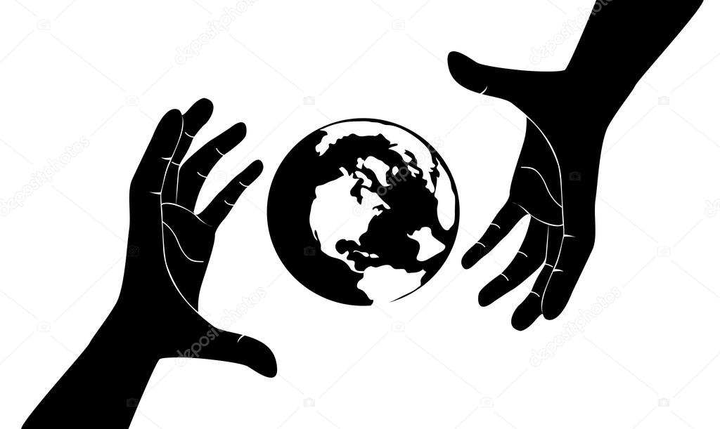 Hands holding world color vector Stock Vector by ©h.santima.gmail.com ...