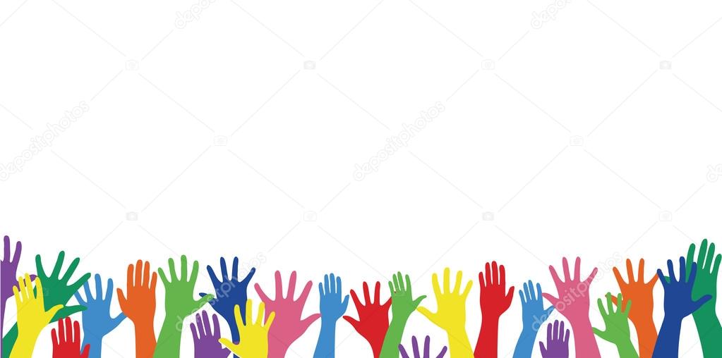 All hands up and background art vector Stock Vector Image by ©h.santima ...