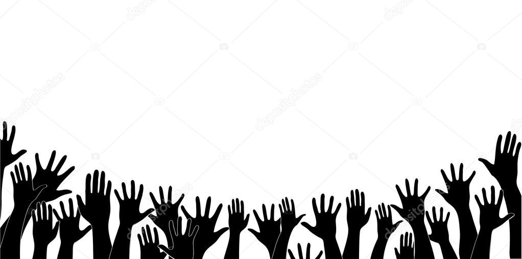 All hands up and background art vector Stock Vector Image by ©h.santima ...