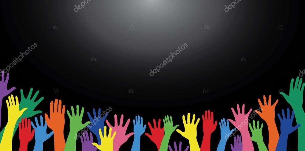 All hands up and background art vector Stock Vector Image by ©h.santima ...