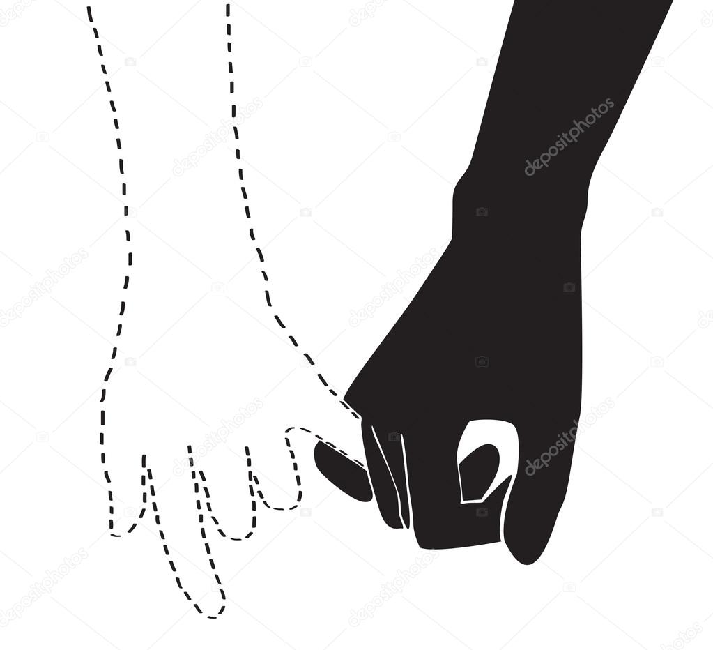 Pinky Promise Hand Holding Vector Stock Vector By © 118004360