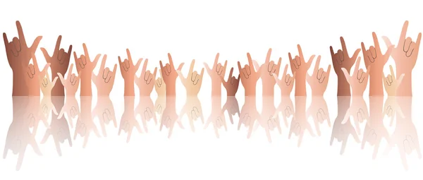 All hands up love sign background Stock Vector Image by ©h.santima ...