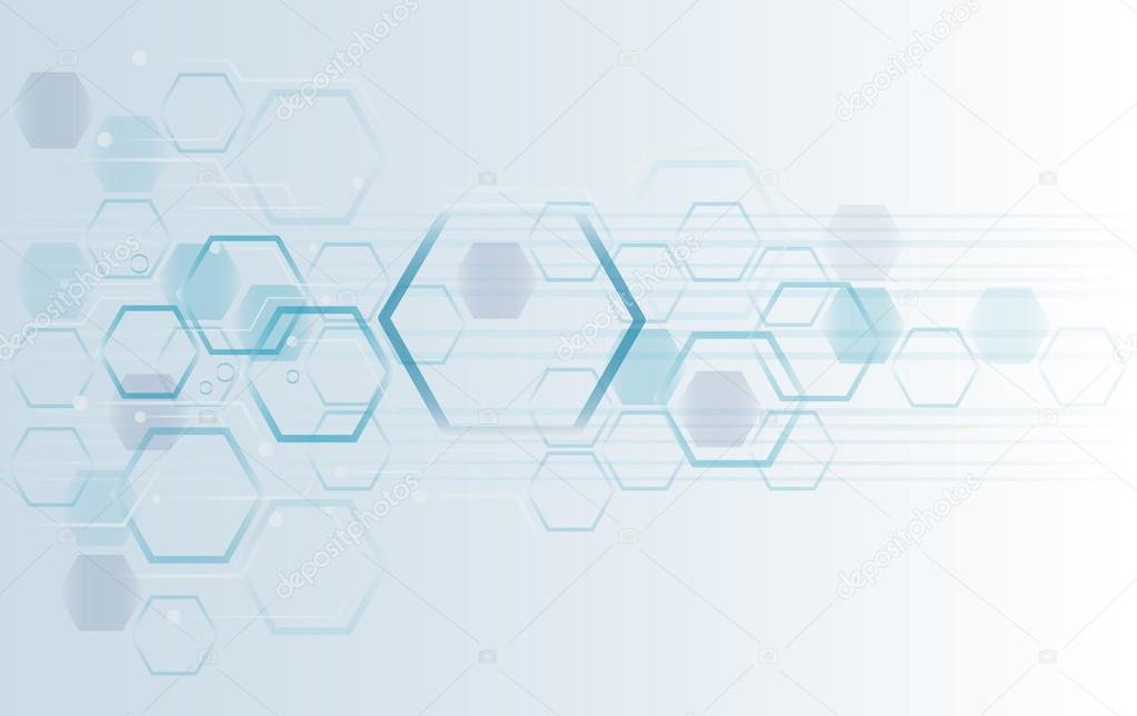 The shape of hexagon concept design abstract technology background ...