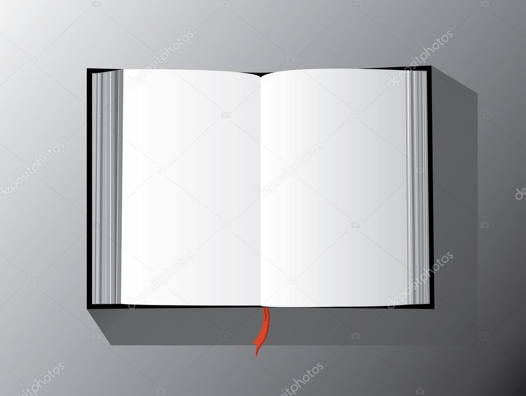 El vector de libro abierto vacío Vector de stock #118142350 de ©h ...
