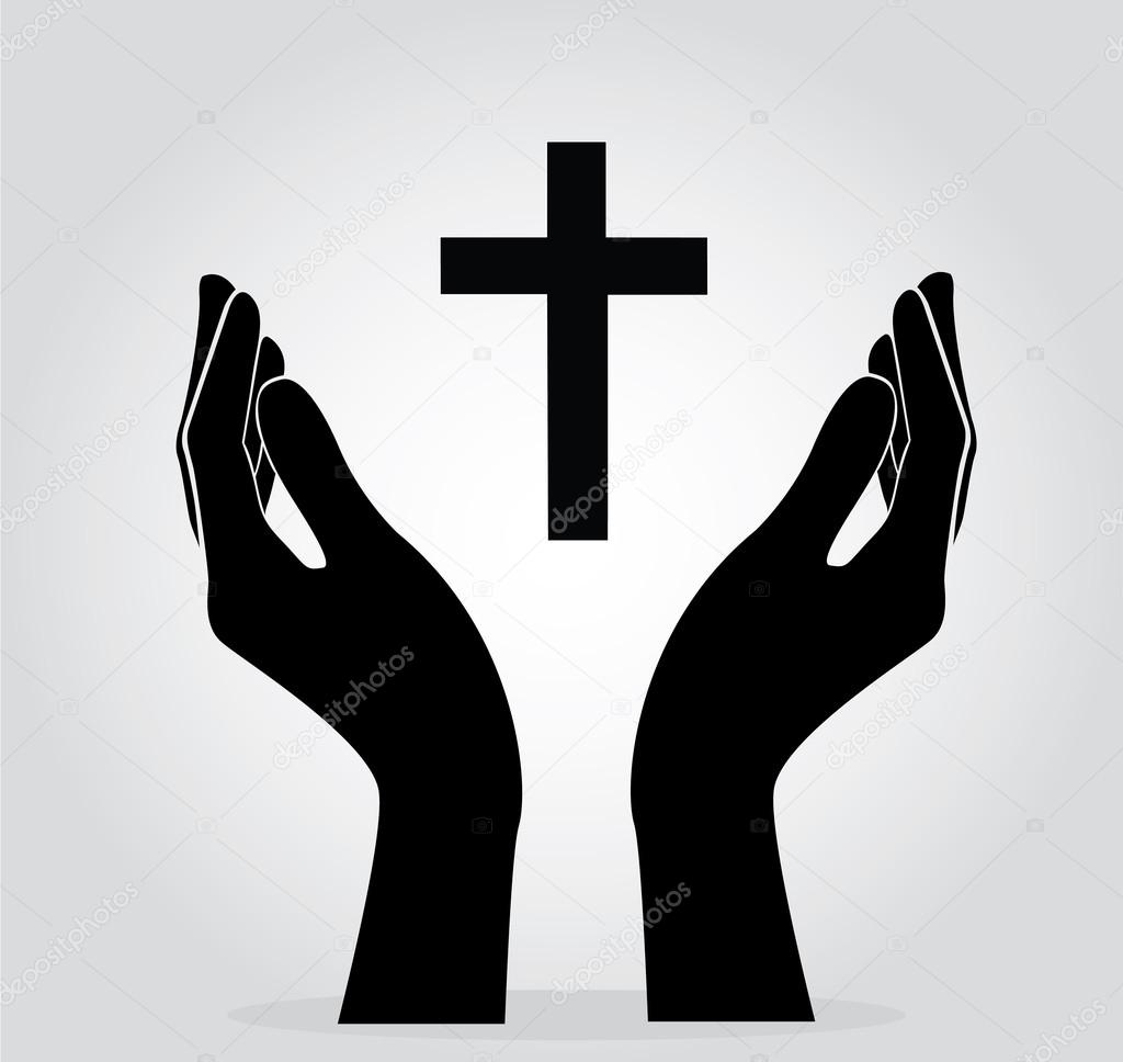 Hands holding the cross Stock Vector Image by ©h.santima.gmail.com ...