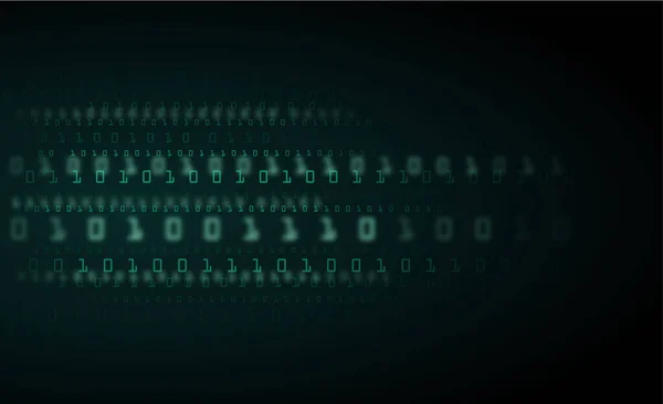 Abstract Technology Background Binary Data Streaming Binary Code Background Vector Stock Vector