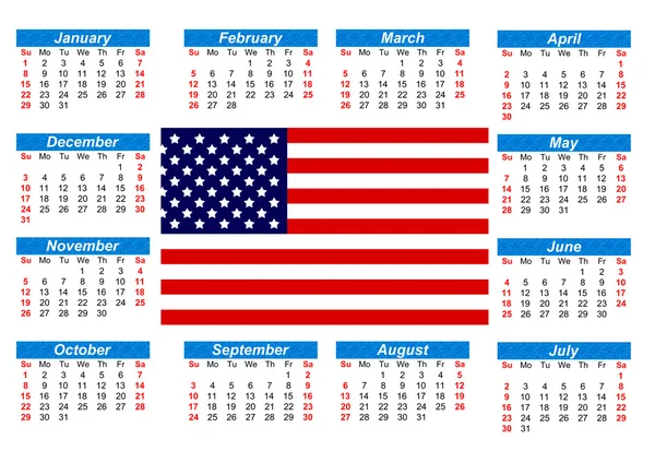 American holidays calendar Stock Photos, Royalty Free American holidays ...