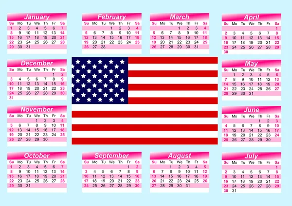 American holidays calendar Stock Photos, Royalty Free American holidays ...