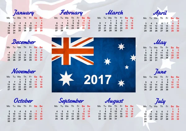 Calendar with Australian flag — Stock Photo © lexxxx37Reg.yandex.ru ...