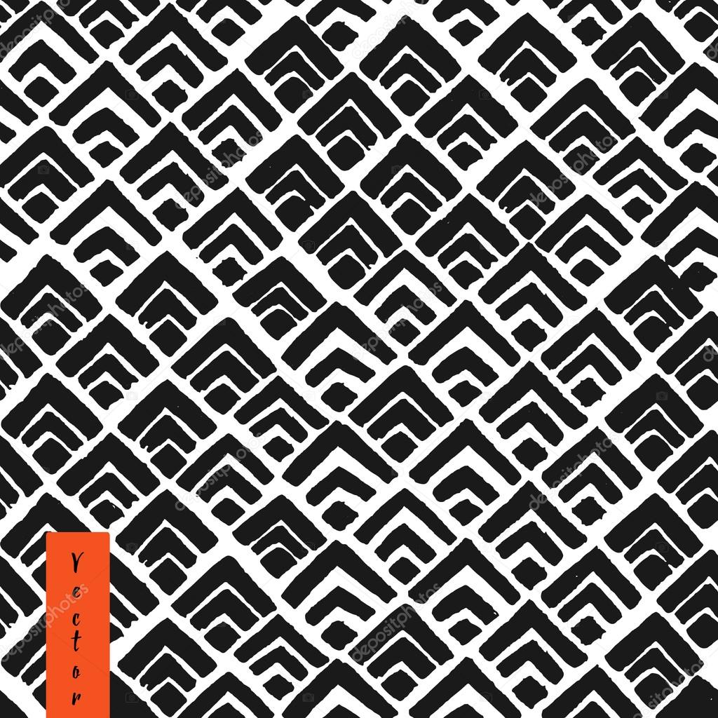 Japanese geometric mountain seamless pattern — Stock Vector ...