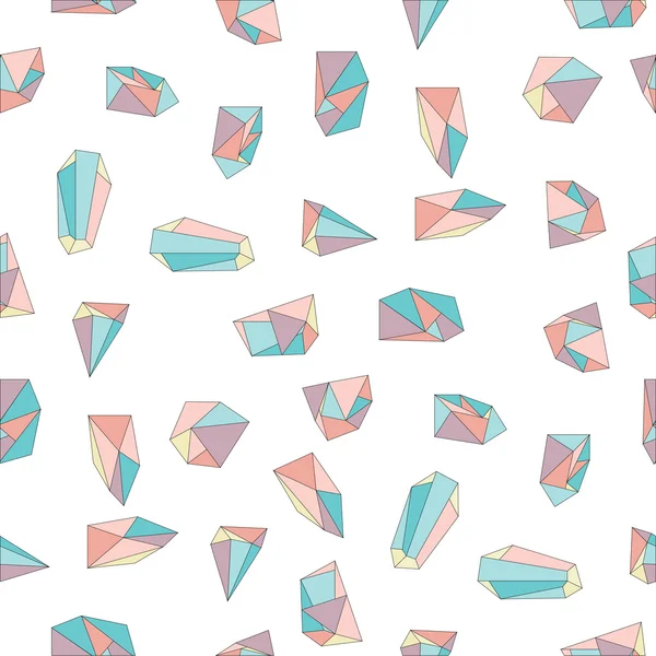 Geometric crystals pattern in vector. Geometric shapes. Stock Vector ...