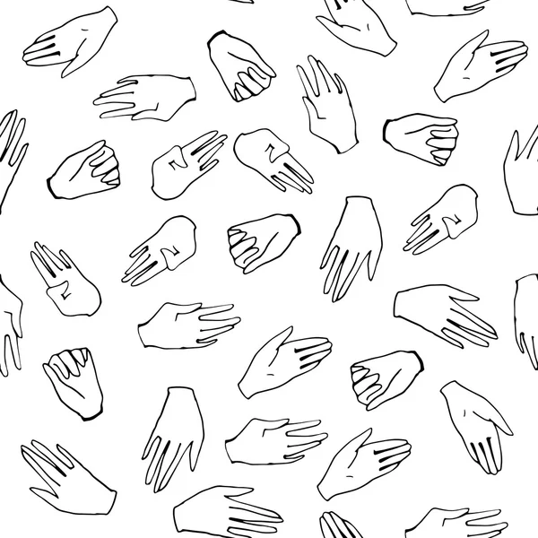 Pattern of hands Vector Art Stock Images | Depositphotos