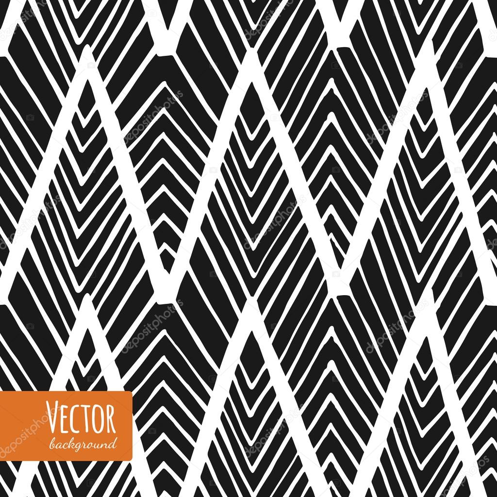 Hand drawn tribal triangle arrow pattern. Stock Vector Image by ...