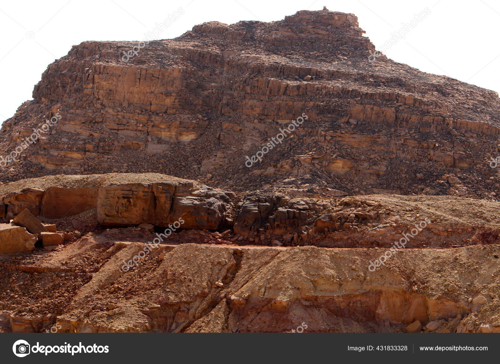 Eilat Mountains Negev Desert Southern Israel Rocks Composed Sandstones ...