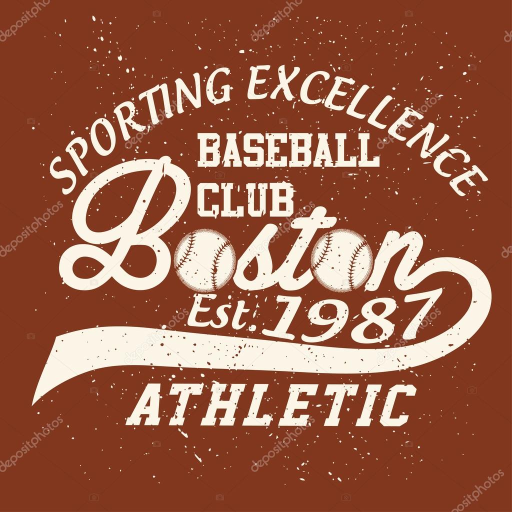 BOSTON BASEBALL CLUB Stock Vector by ©VECTURE 97354394