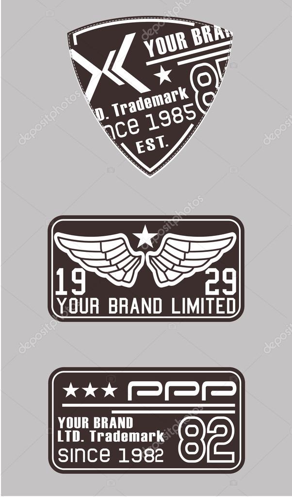 Set of plane aviation labels Stock Vector by ©VECTURE 97357608