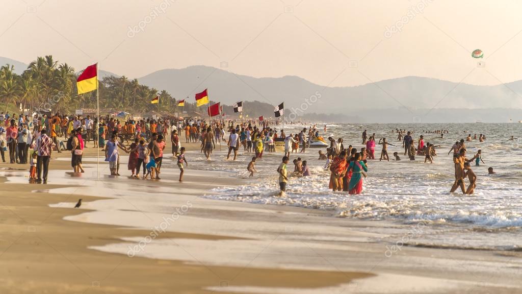 Colva beach in Goa during sunset – Stock Editorial Photo © vlade-mir ...
