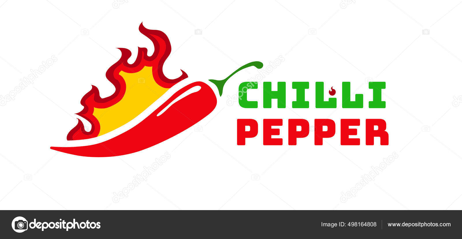 Spicy chilli pepper vector label isolated on background Stock Vector by ...