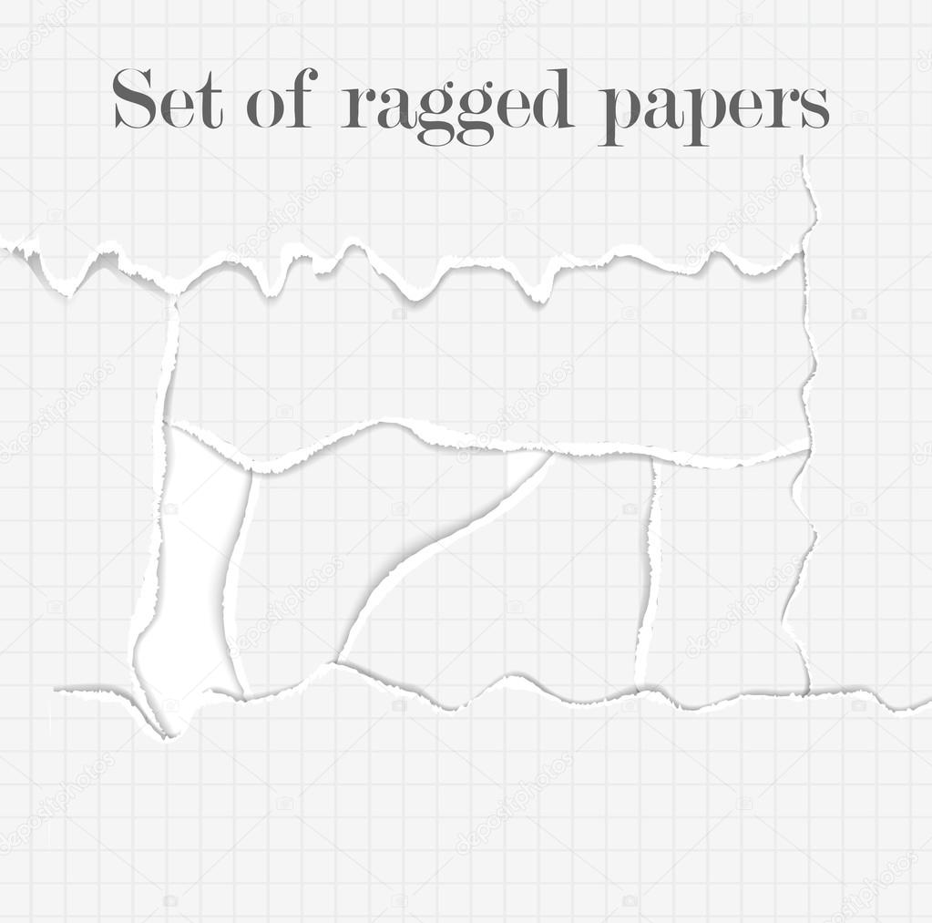 Set of lacerated papers Stock Vector Image by ©Petersenurecoff.gmail ...