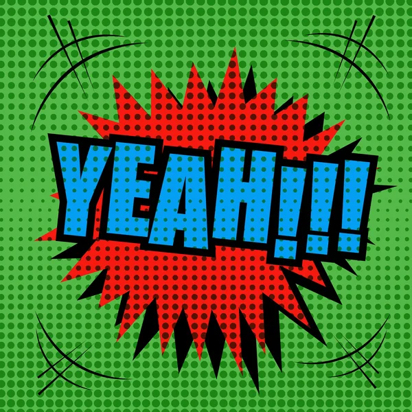 Comic Page Colorful Concept Bright Yes Wording White Speech Bubble ...