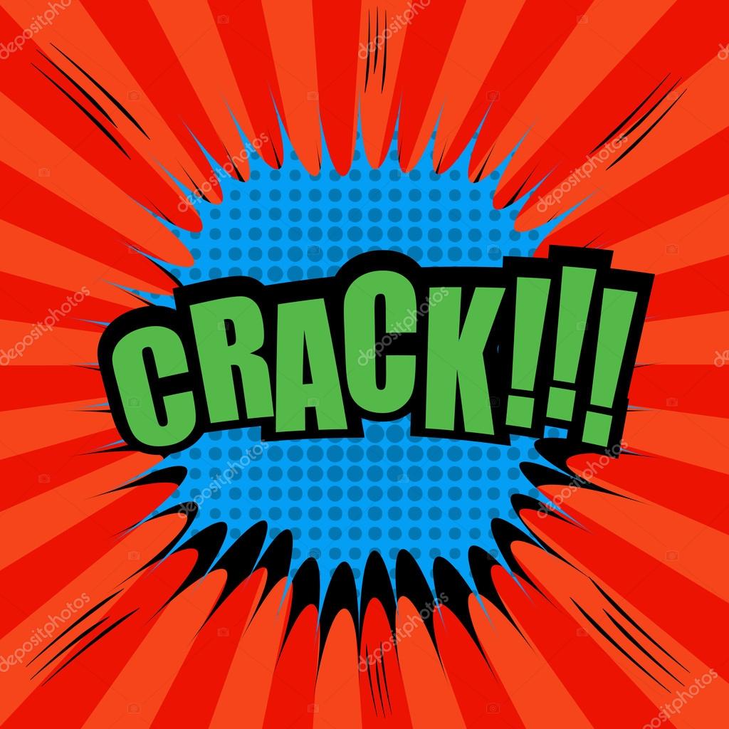 Crack comic bubble text Stock Vector Image by ©Petersenurecoff.gmail ...
