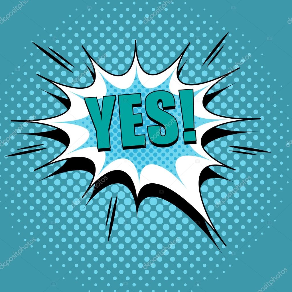 Yes comic cartoon Stock Vector Image by ©Petersenurecoff.gmail.com ...
