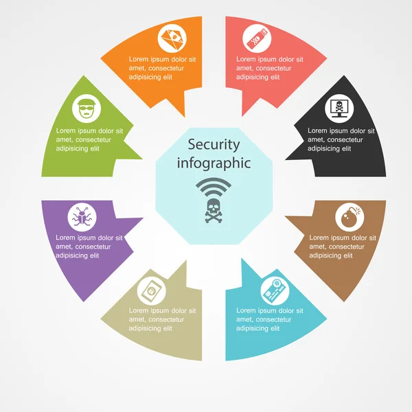 Security infographic icon Vector Art Stock Images | Depositphotos