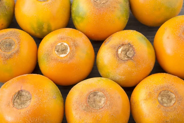 Fruta Tropical Lulo Solanum Quitoense — Foto de stock #189753956 ...