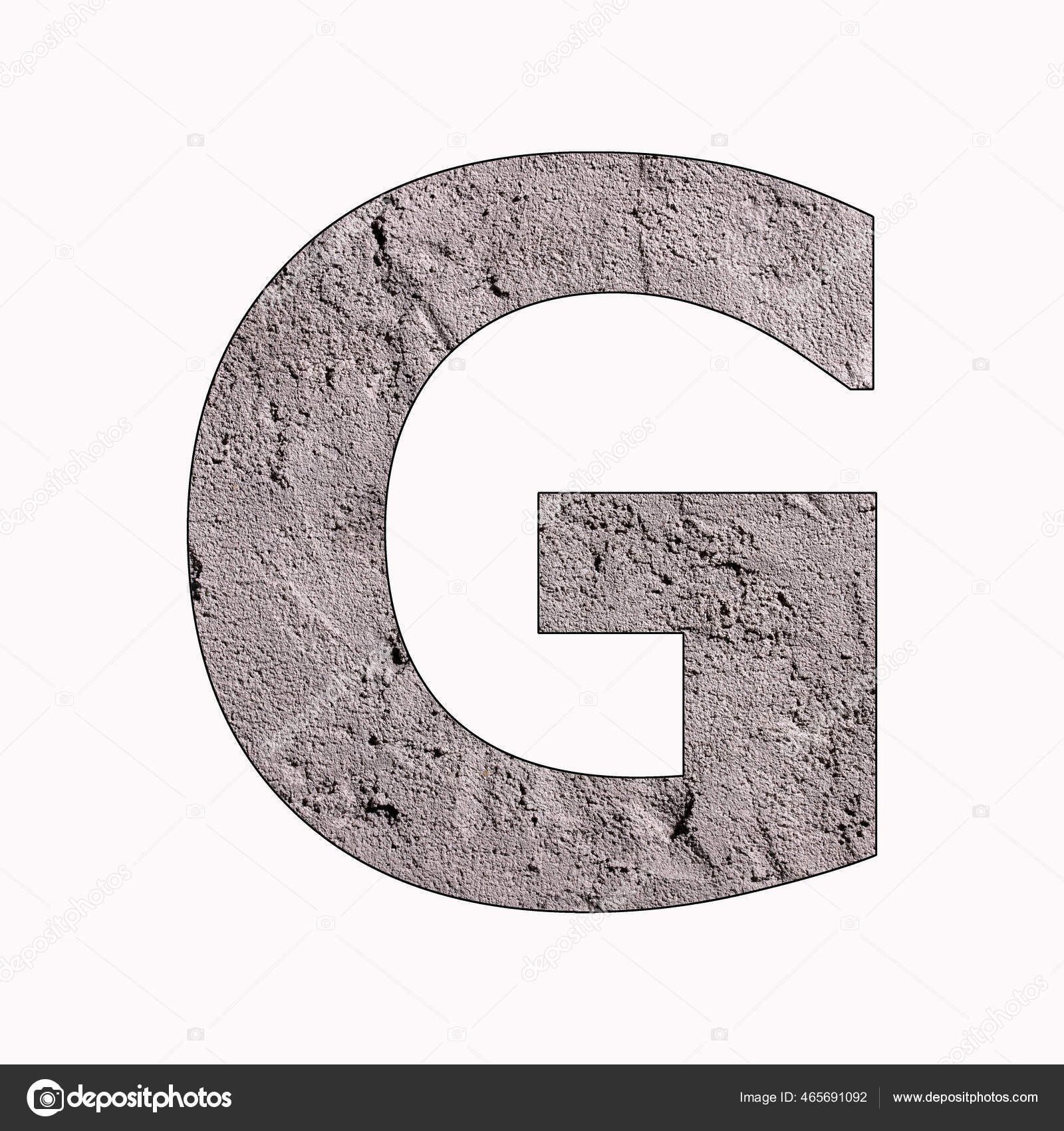 Letra Alfabeto Textura Estuco Gris — Foto de stock #465691092 ...