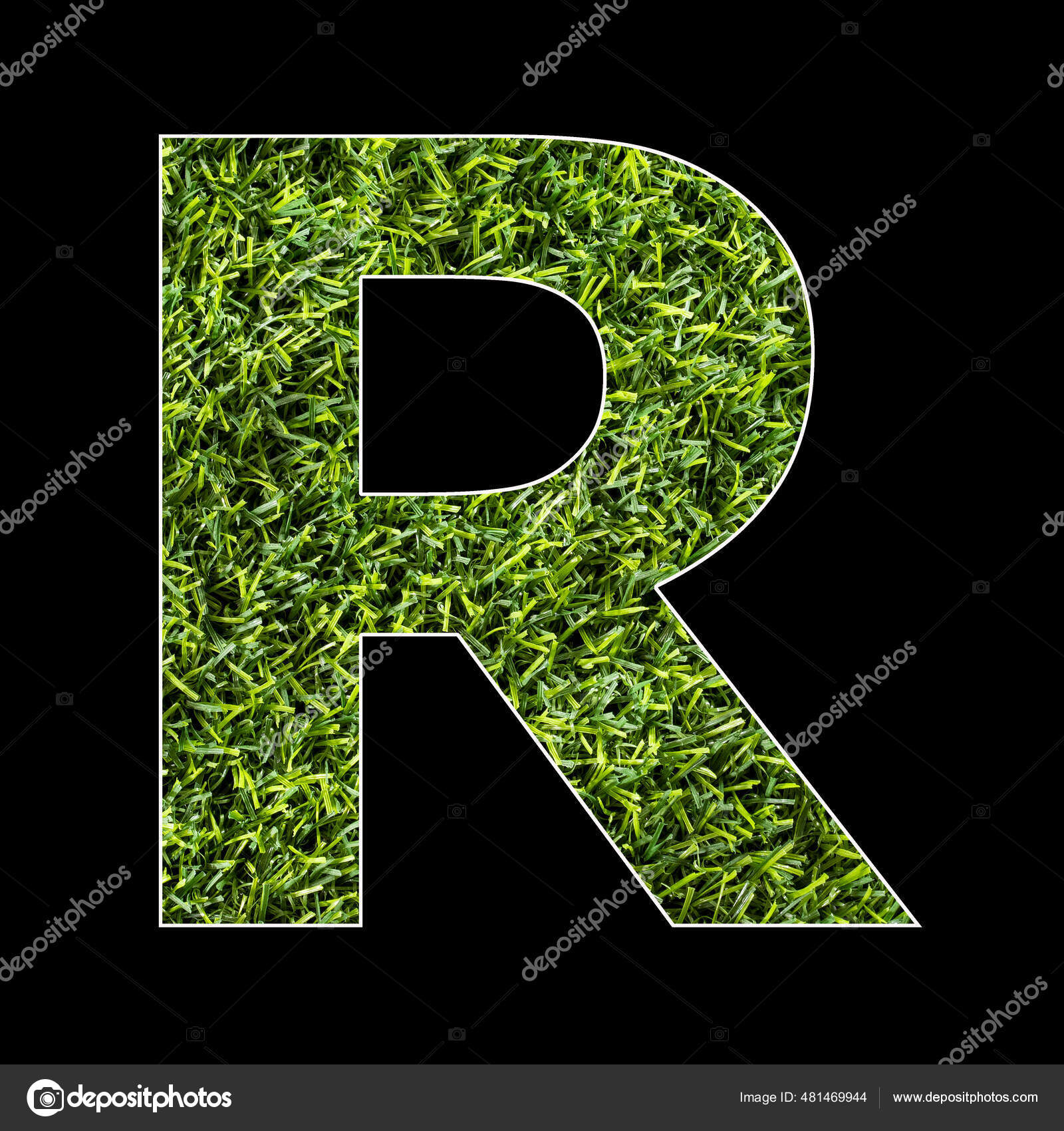 Letter Artificial Grass Background Texture Stock Photo by ...