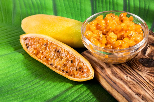 Curuba Fruit Pulp Passiflora Tripartita Healthy Food Stock Photo by ...