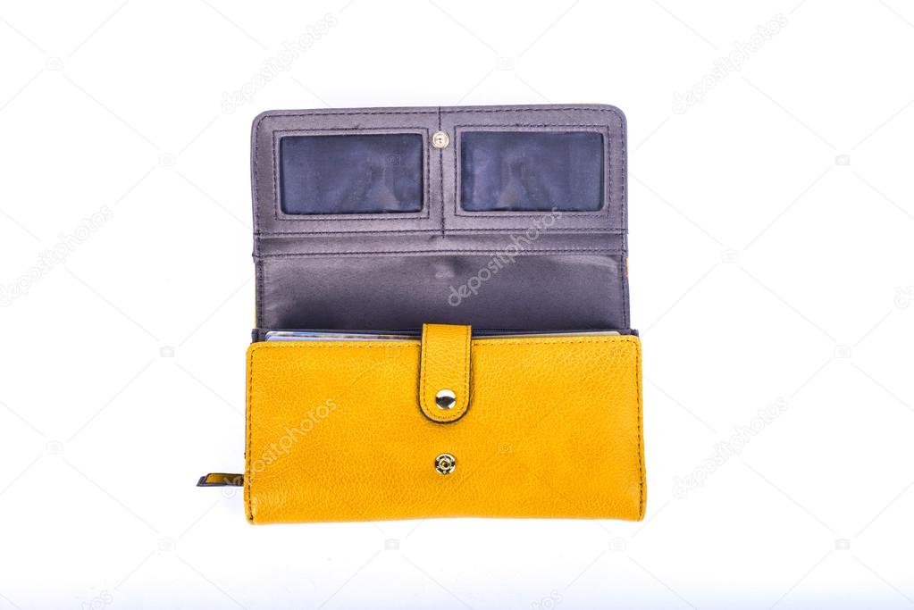 Open yellow female wallet Stock Photo by ©Natalia_Rezanova 113519366