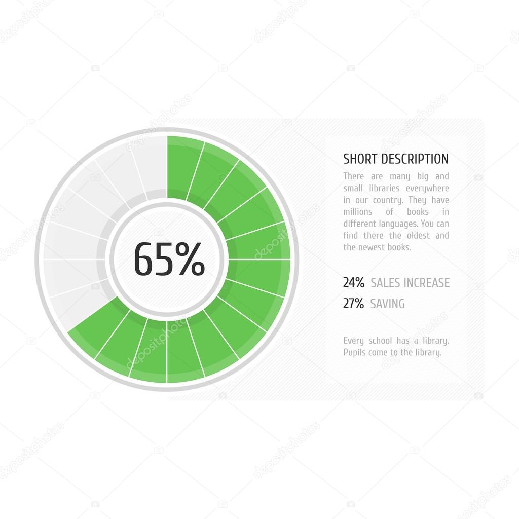 Vector round chart. Stock Vector Image by ©art-sonik #101263482