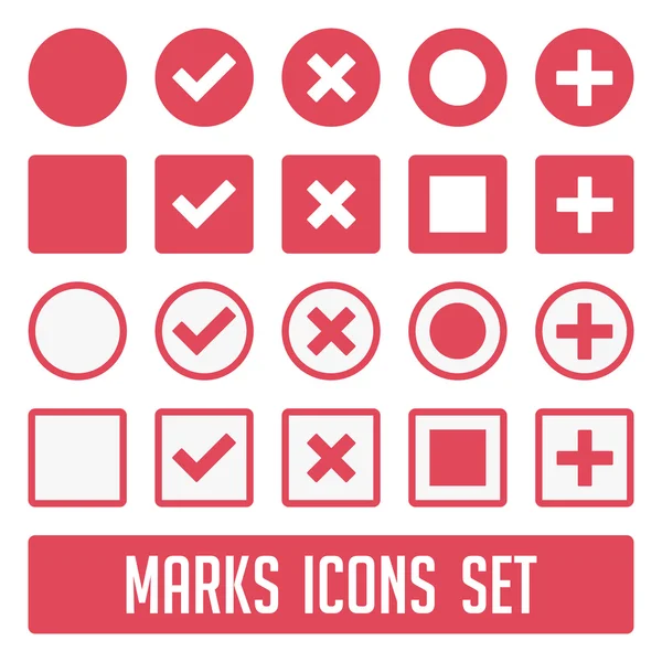 Marks icons set. — Stock Vector © art-sonik #143611007