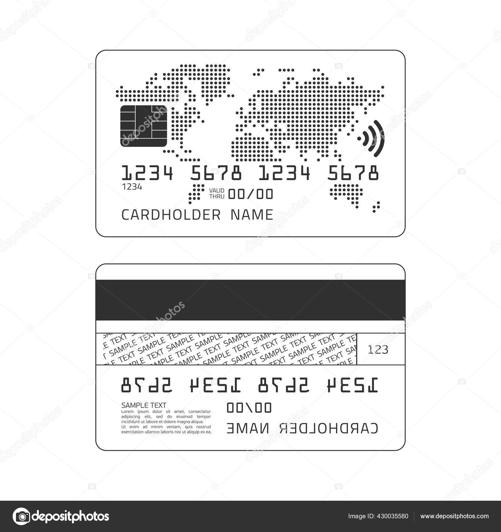 Credit card silhouette. Stock Vector Image by ©art-sonik #430035580