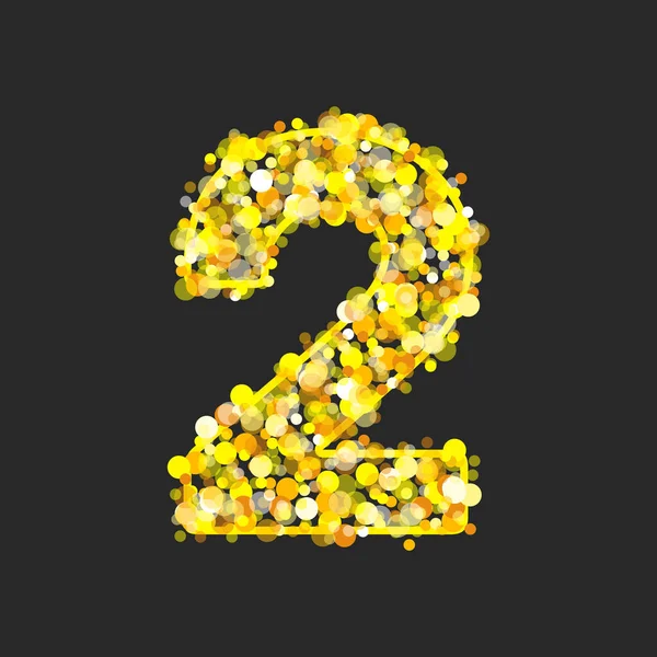 Gold glittering number 8. Stock Vector by ©art-sonik 443934630