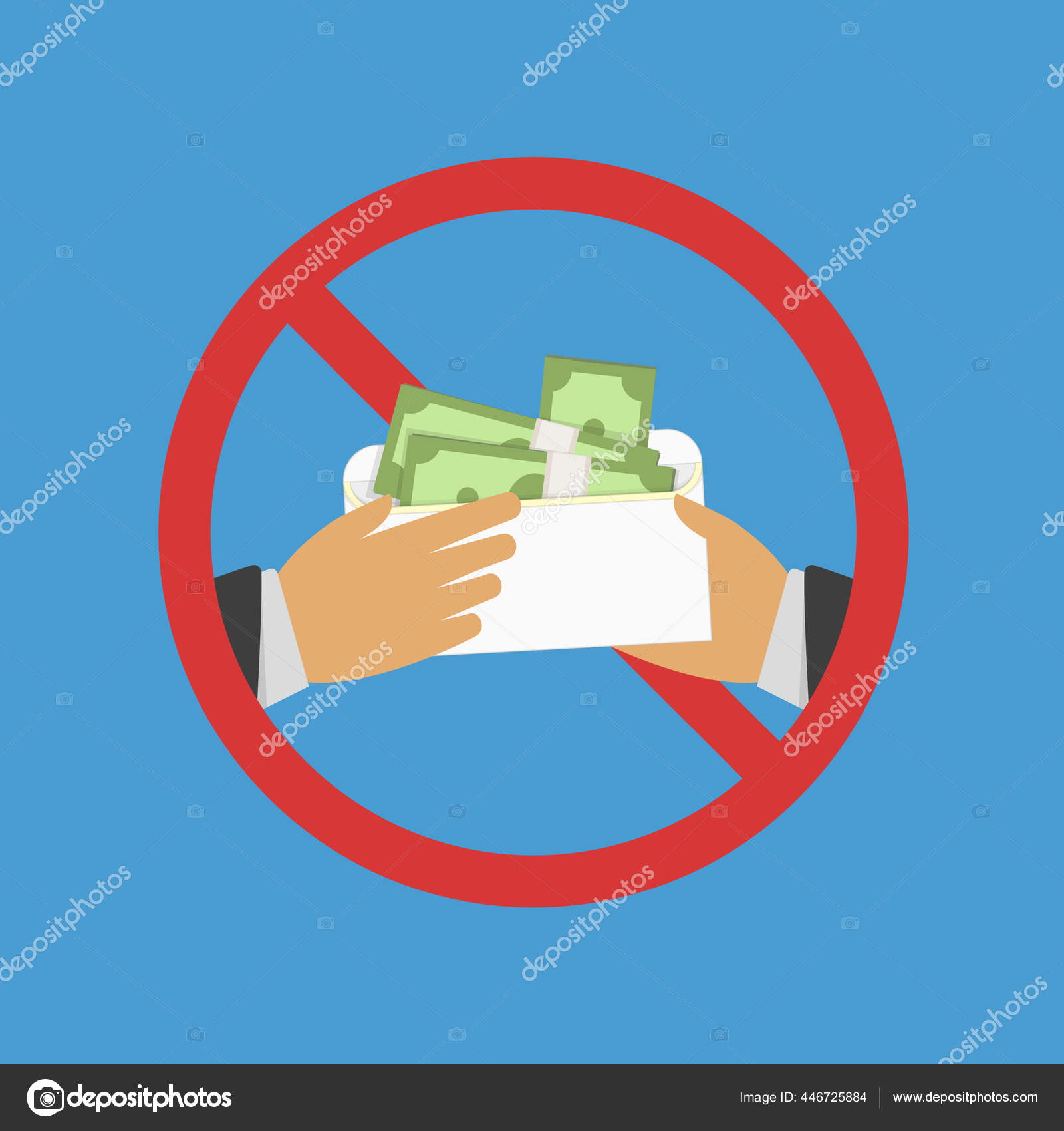Corruption vector illustration. Stock Vector by ©art-sonik 446725884