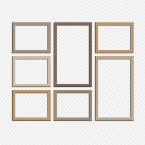 Photo Frame Template Transparent Background Illustration Stock Vector ...