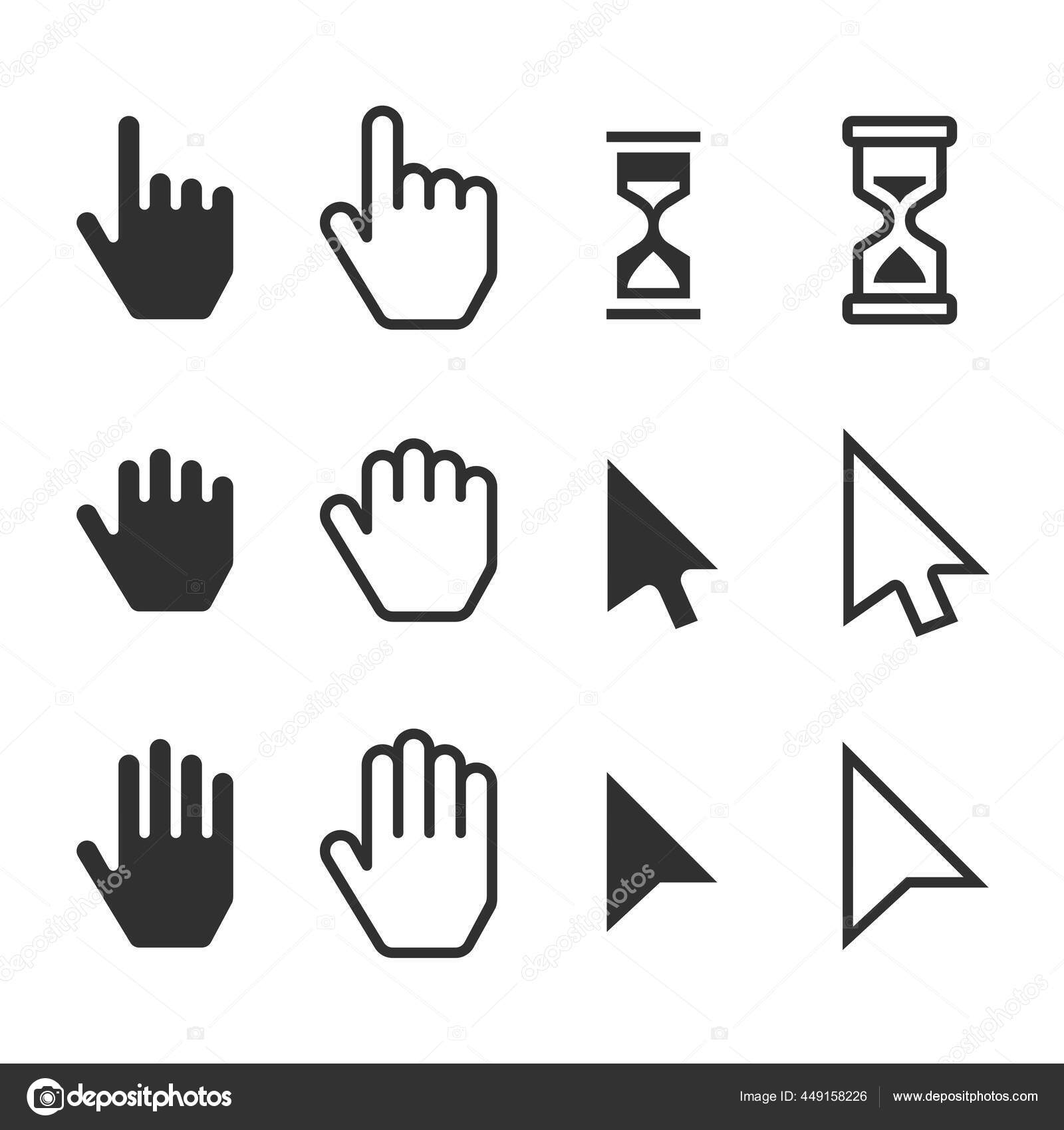 Smooth vectors cursors. Stock Vector Image by ©art-sonik #449158226