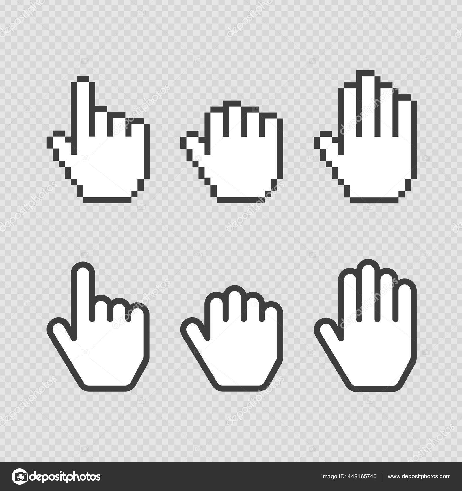 Cursores de mano vector. Vector de stock #449165740 de ©art-sonik