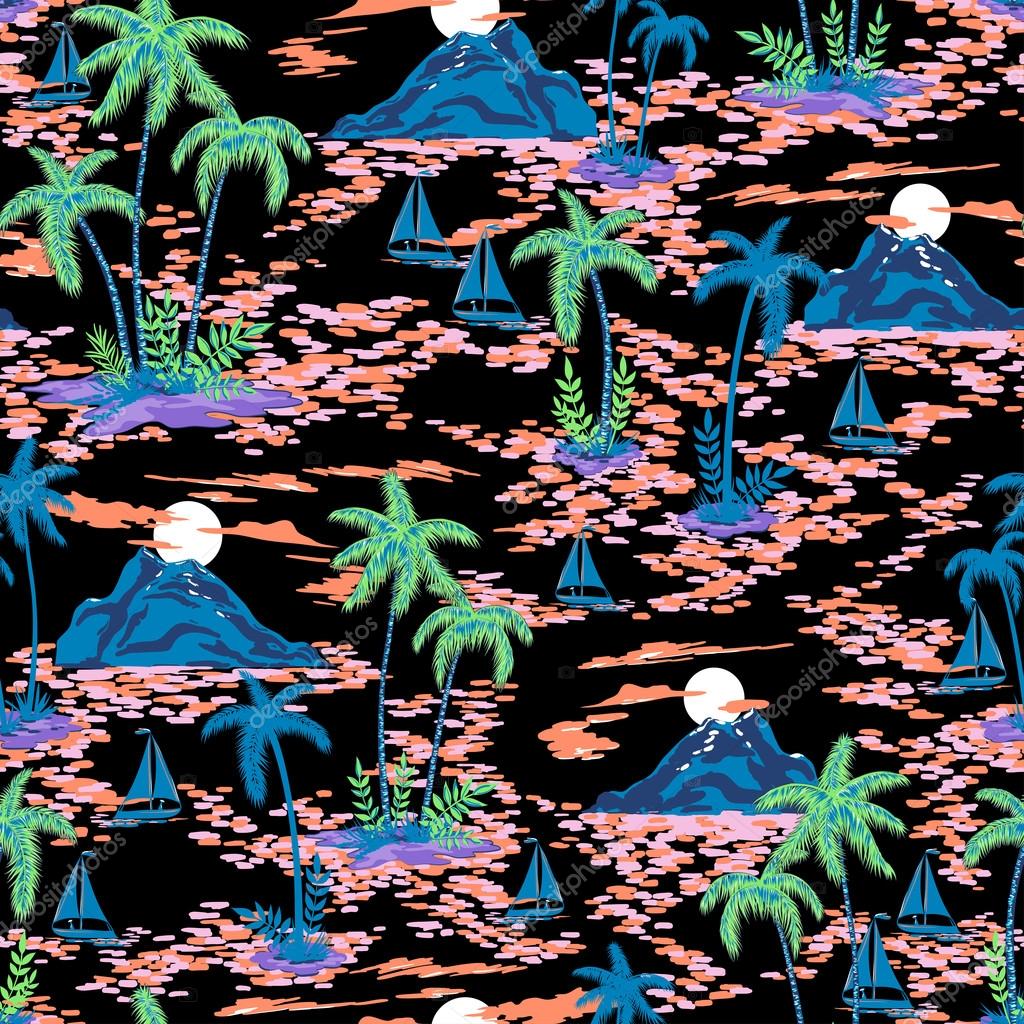 Vintage Hawaiian Pattern