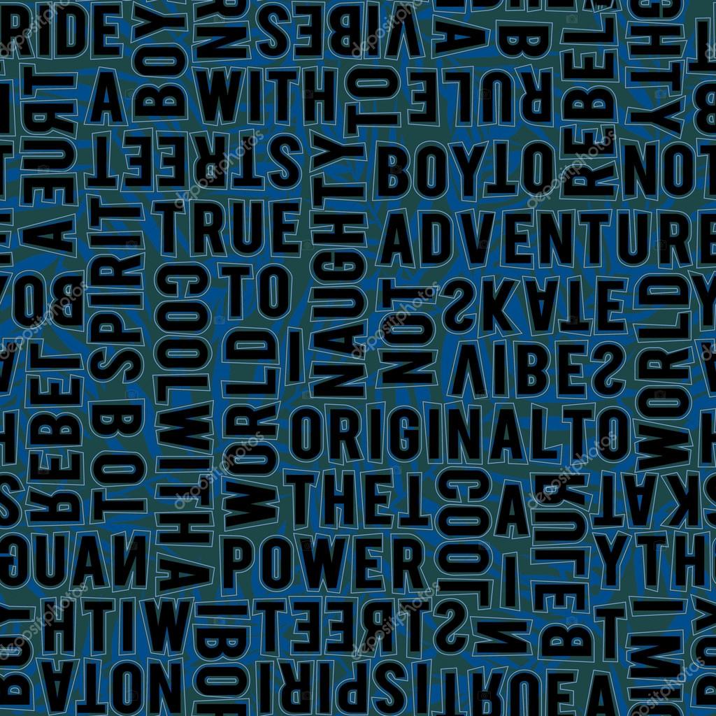 Vector seamless graphical straight alphabet letters pattern Stock ...