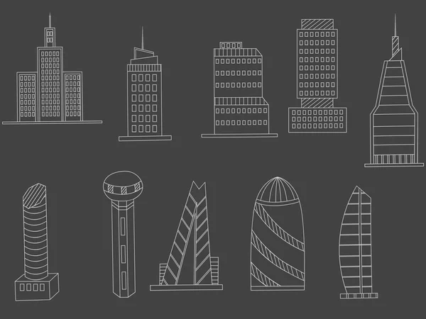 Tall buildings coloring book vector Stock Vector by ©toricheks2016 ...