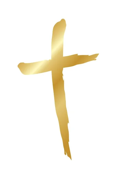 Handdrawn Christian Cross Symbol Hand Painted Ink Brush Vector ...