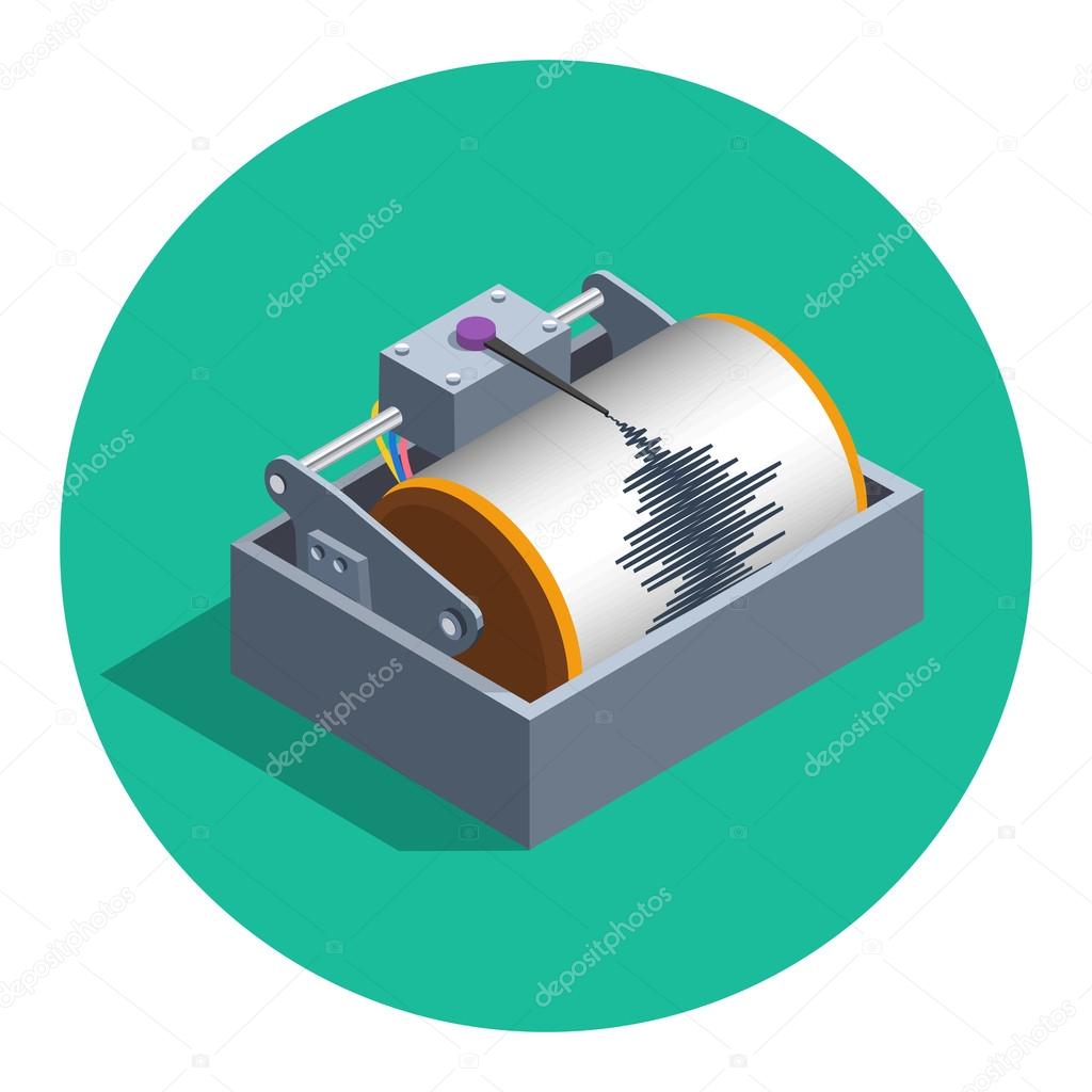 Earthquake seismograph icon Stock Vector Image by ©maxdemax.gmail.com ...