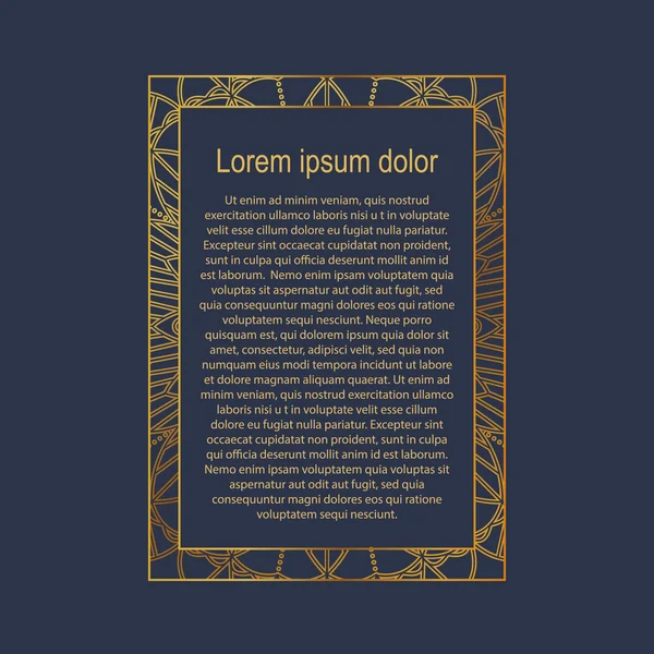 Rectangle gold border frame on a white background. Stock Vector Image ...