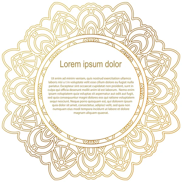 Rectangle gold border frame on a white background. Stock Vector Image ...